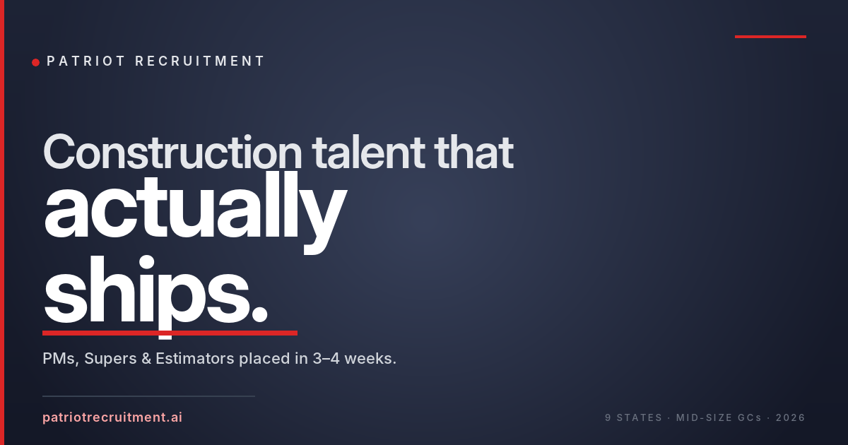 Construction PM Salary Guide 2026: State by State | Patriot Recruitment ...